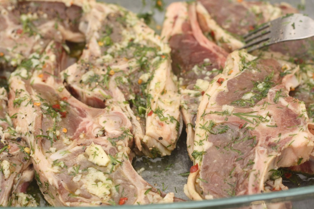 Grillaðar grískar kótilettur með dilli og Tzatziki - Vinotek.is