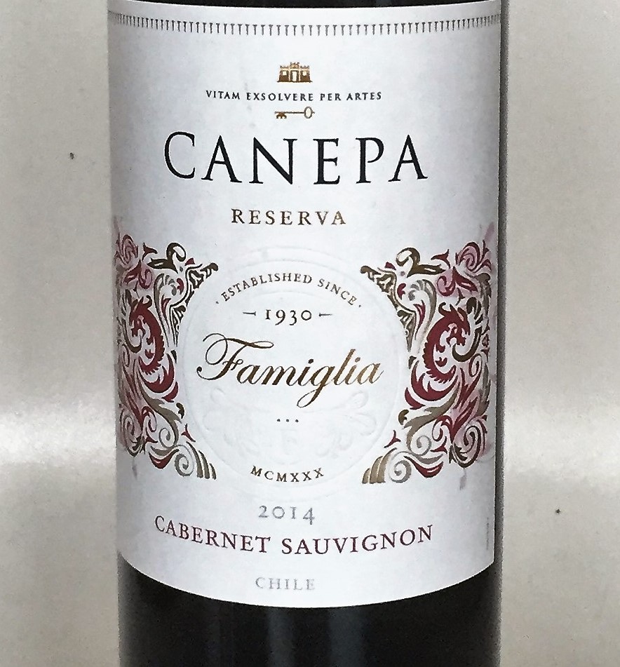 Canepa Reserva Famiglia Cabernet Sauvignon 2014 - Vinotek.is