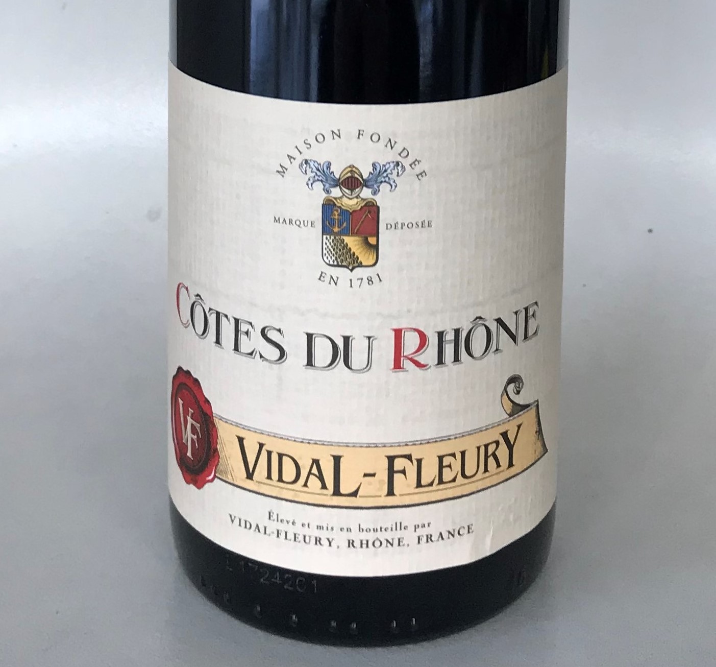 Vidal Fleury Cotes-du-Rhone Rouge 2015 - Vinotek.is
